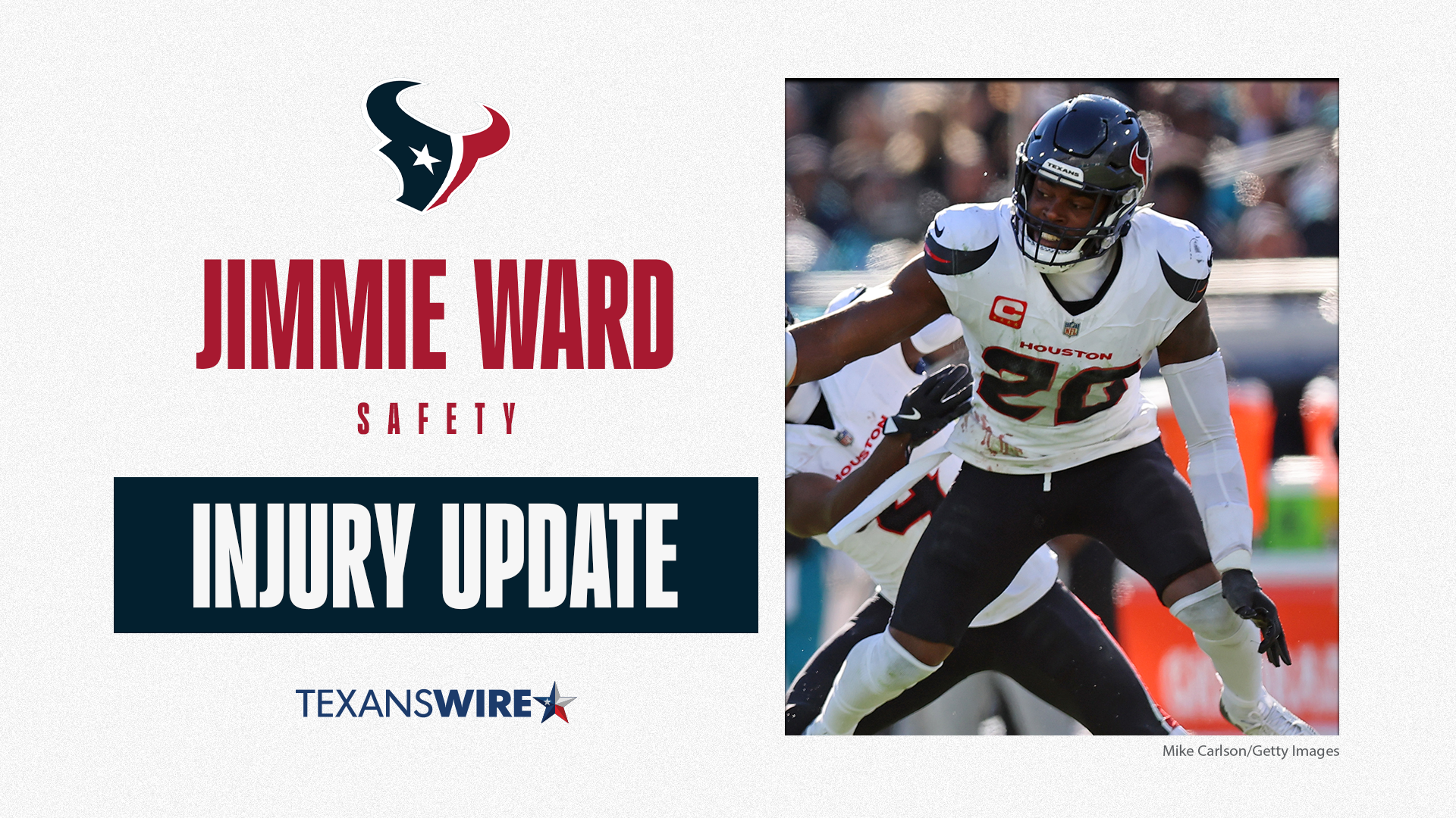 Jimmie Ward injury update: Texans DB carted off with…