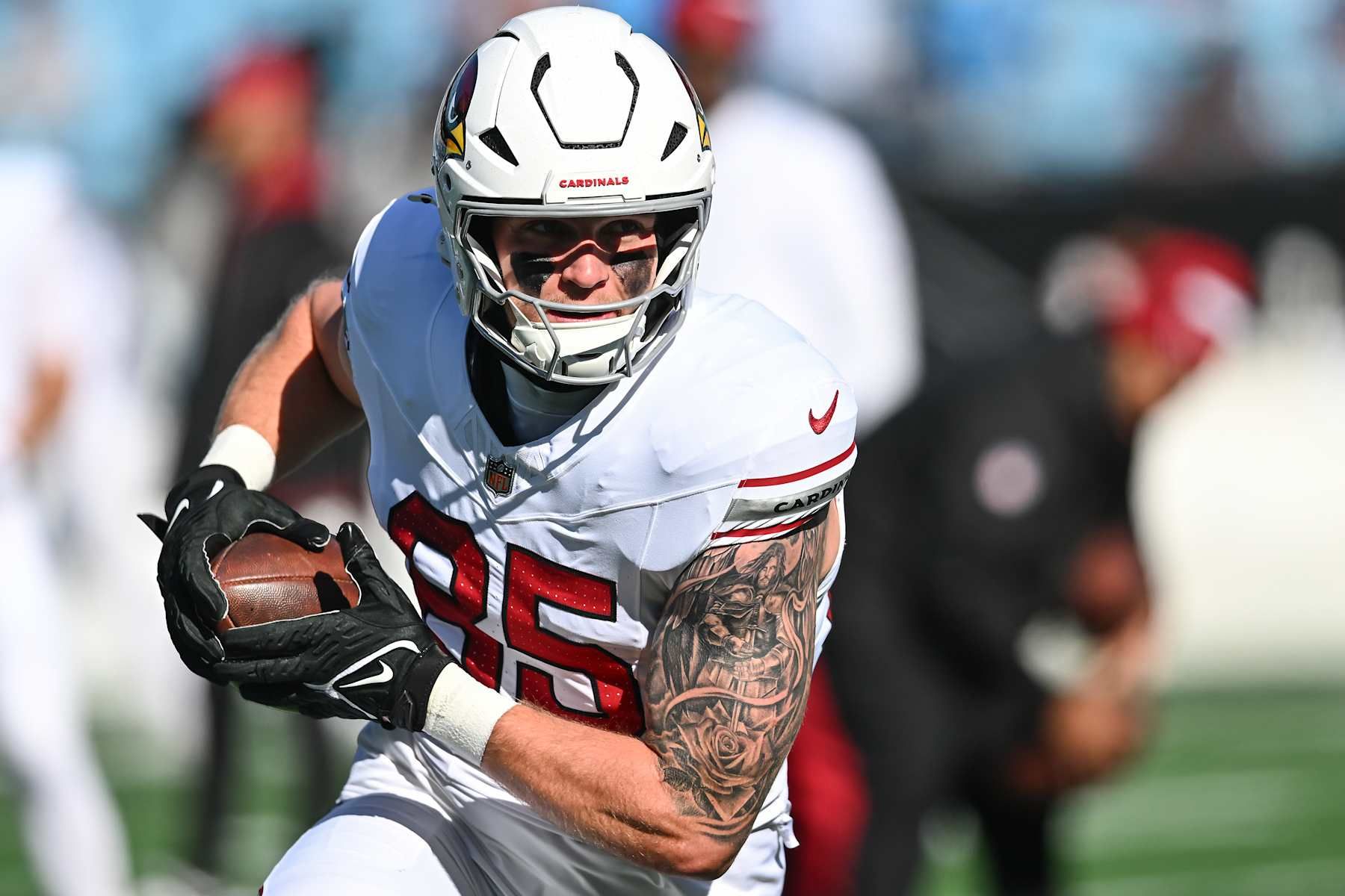 Cardinals TE Trey McBride will be looking to bounce…