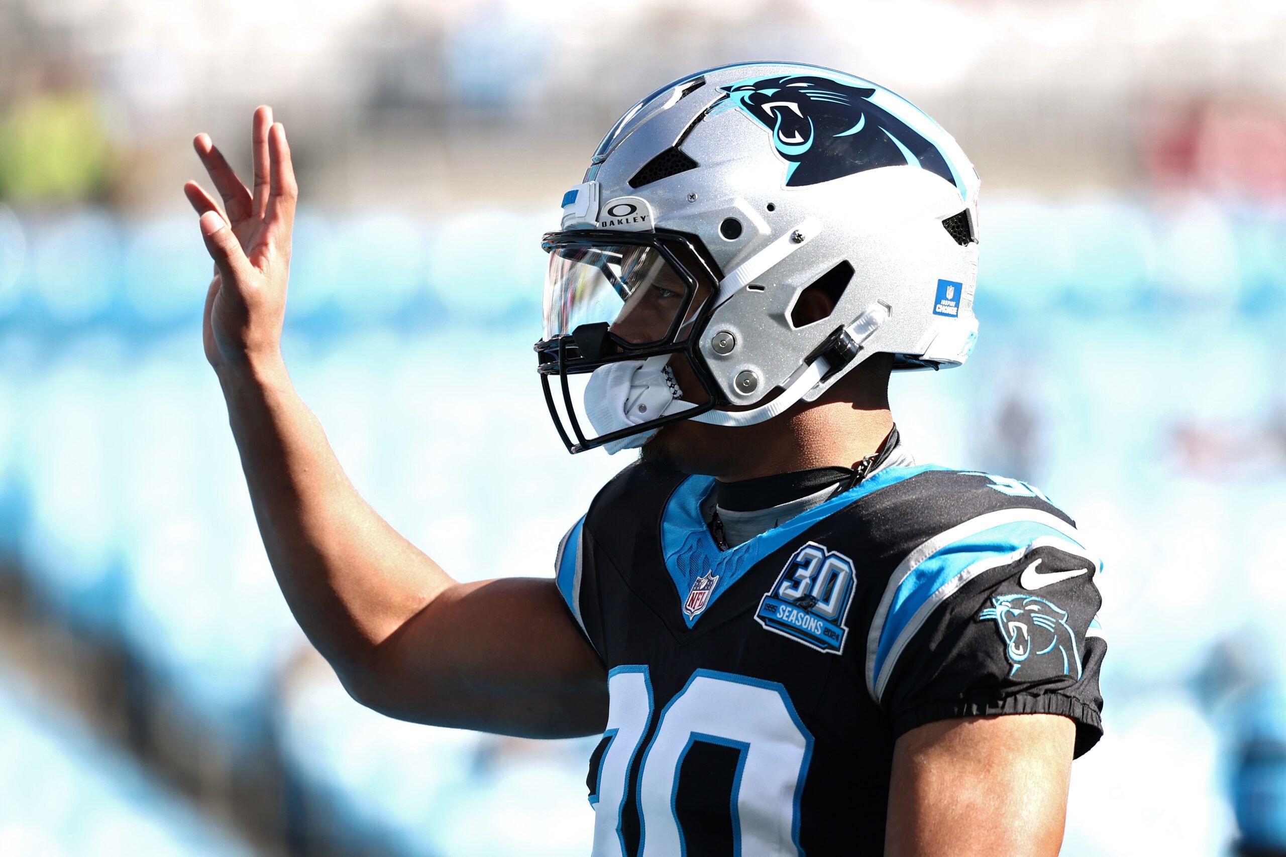 Panthers’ Chuba Hubbard, Adam Thielen limited in…