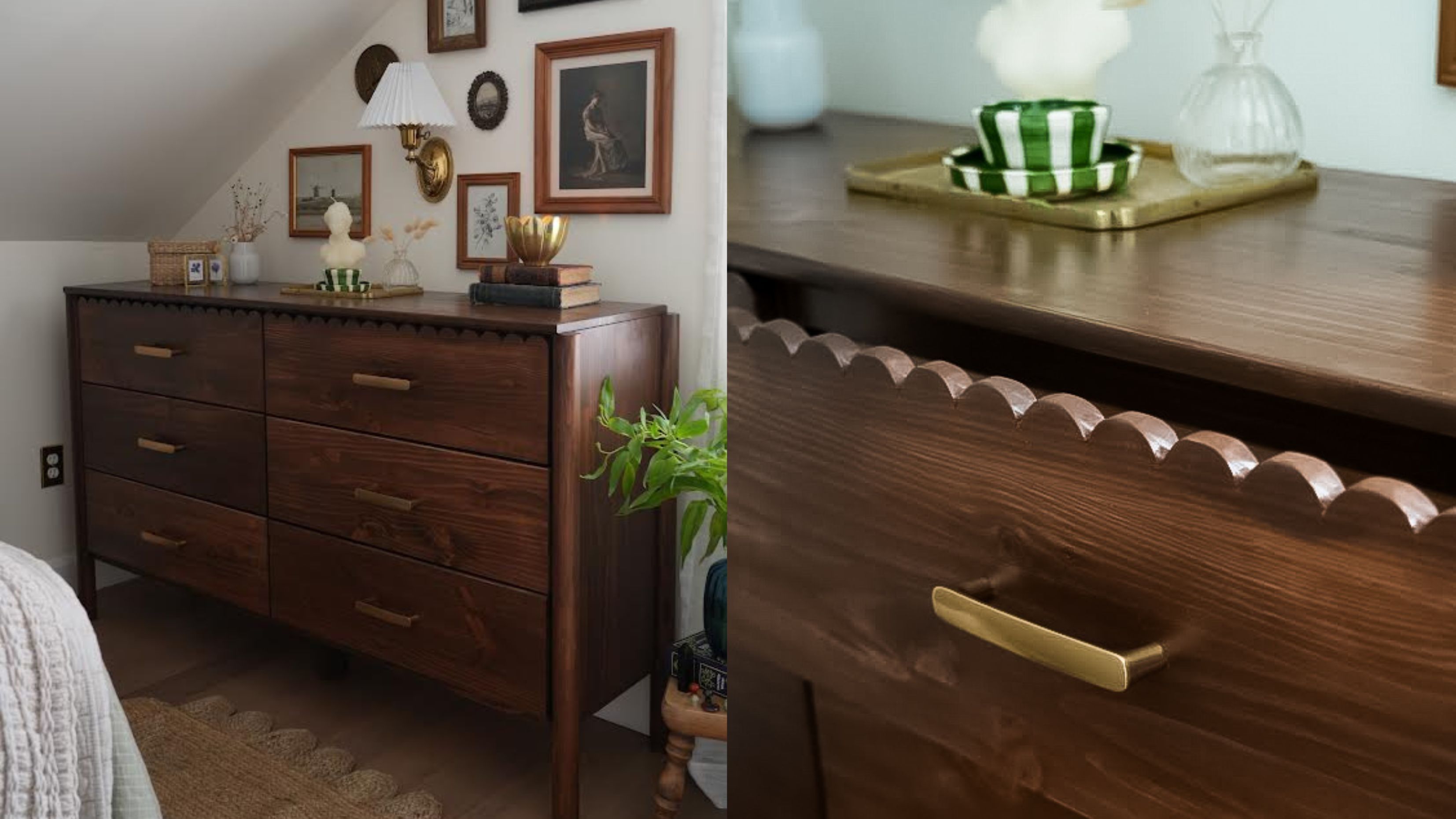 This Genius DIYer Recreated a $2,500 Scalloped Dresser…