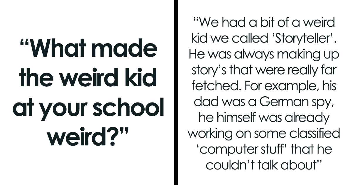 24 Sad And Creepy Stories About Why The “Weird Kid” In…