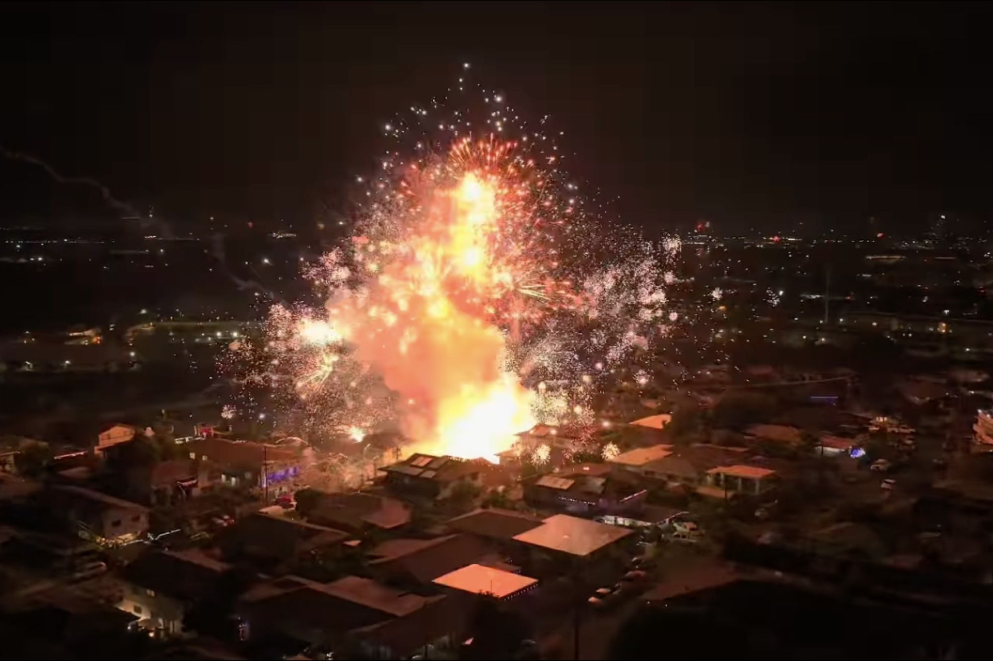 WATCH: New Year's Fireworks Explosion in Honolulu…