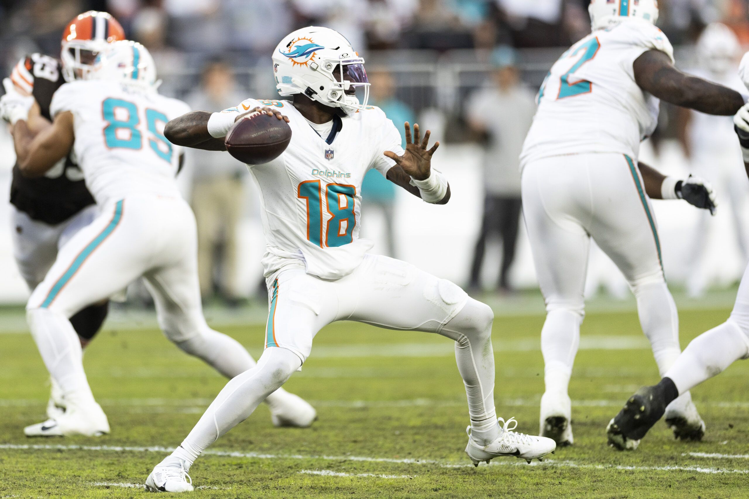 Dolphins preparing as if Tyler Huntley will remain the…