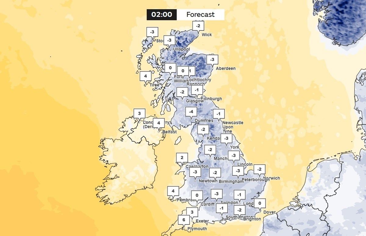 UK weather map: Where will cold hit as temperatures…