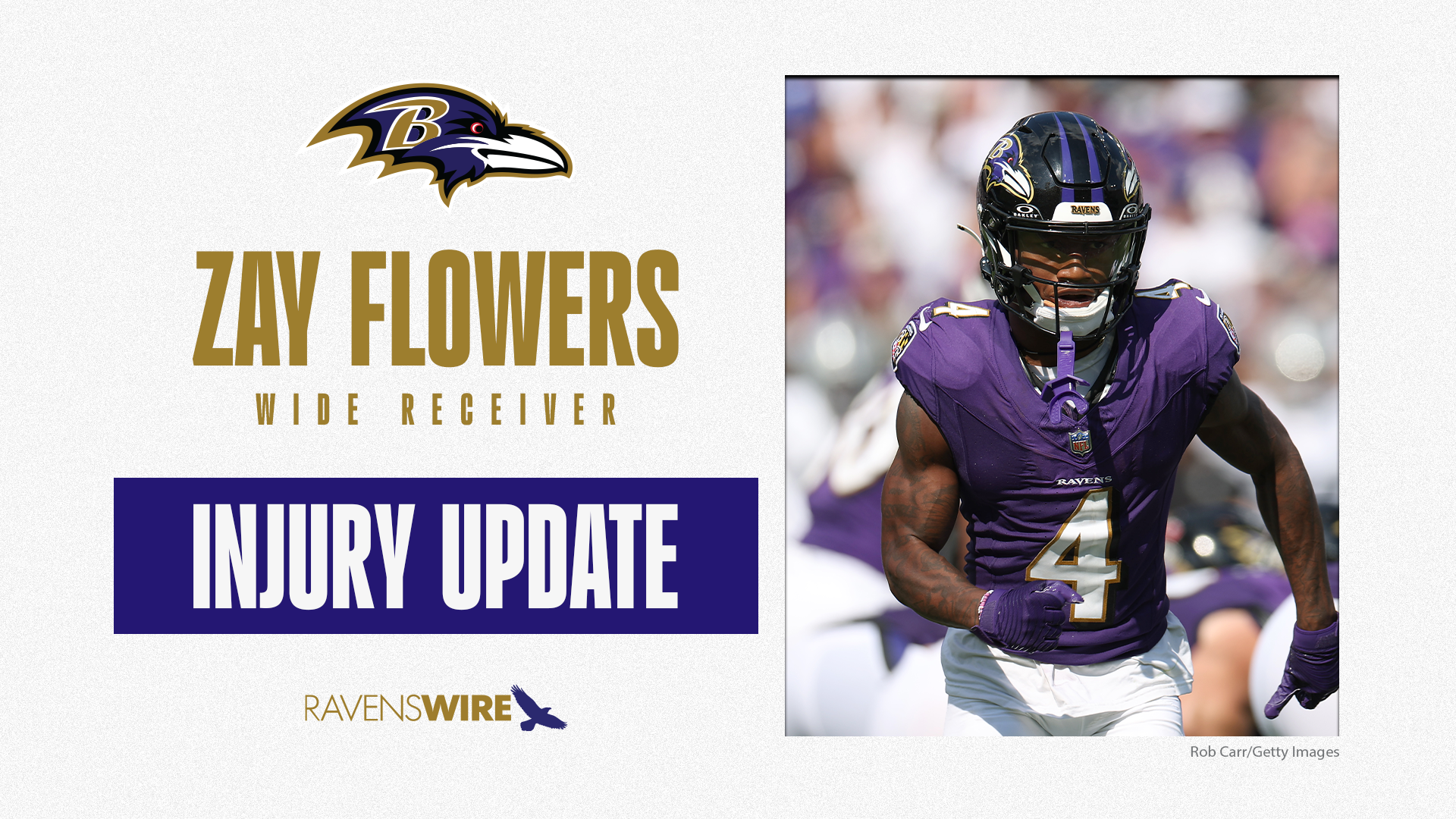 Zay Flowers injury updates: Will Ravens WR play in AFC…