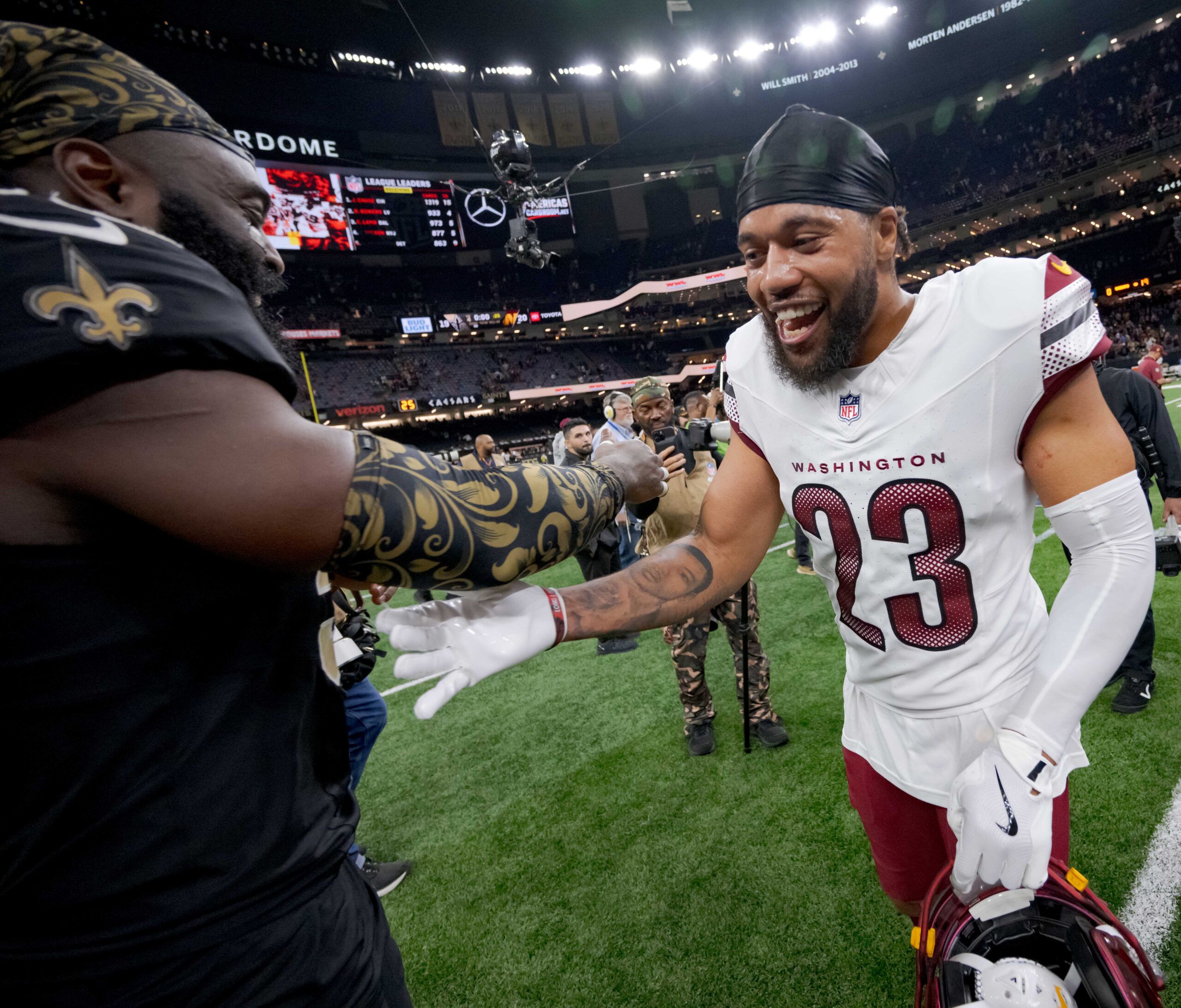 What did Marshon Lattimore and Mike Evans say about…