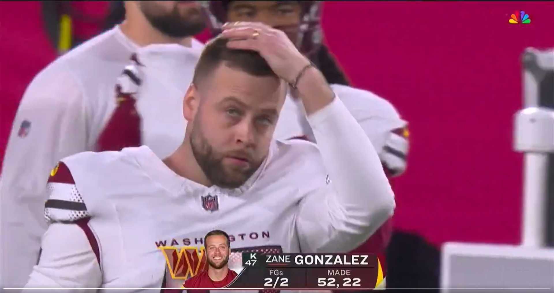 The real reason why Zane Gonzalez adjusted his hair so…