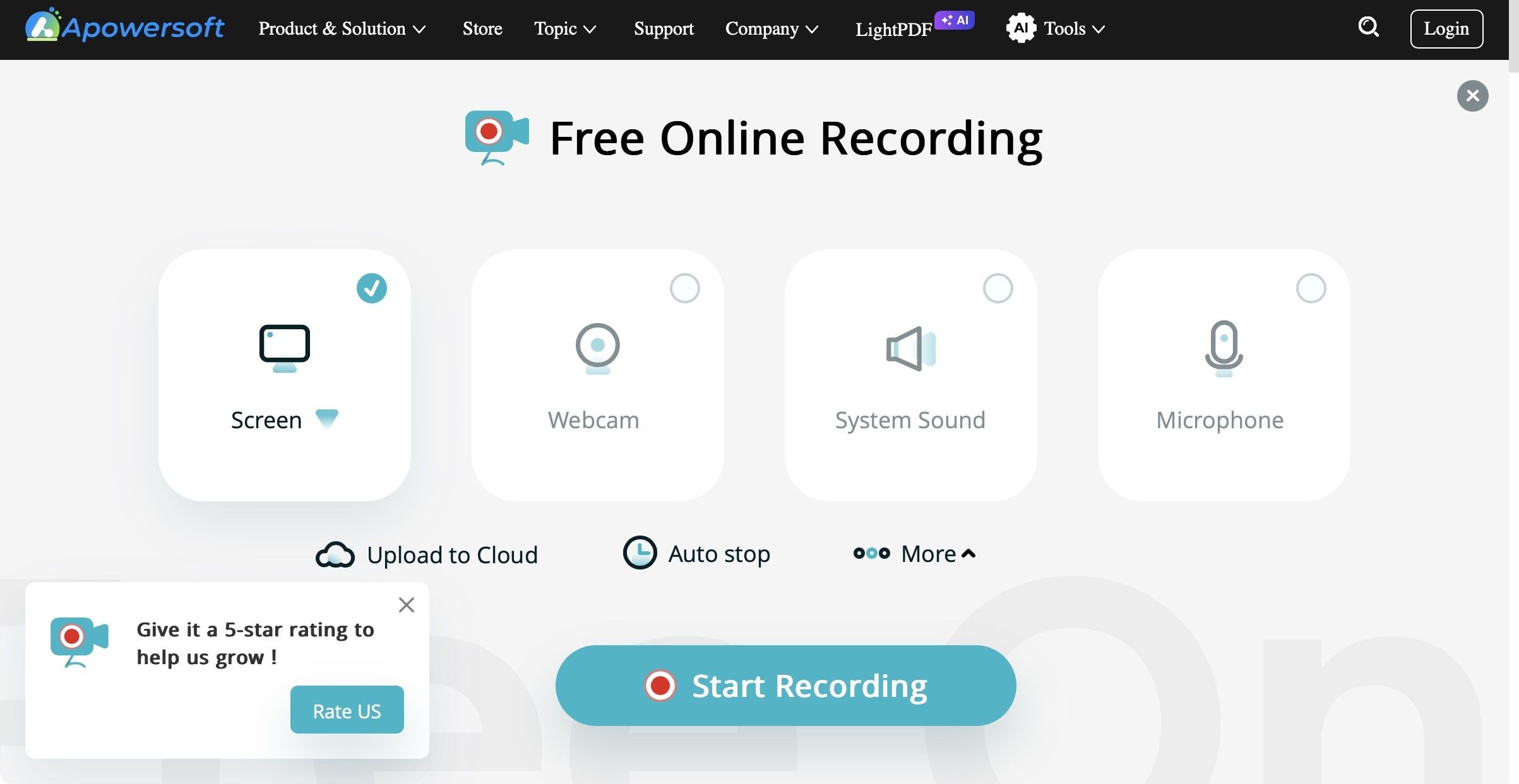 Apowersoft Free Online Screen Recorder review