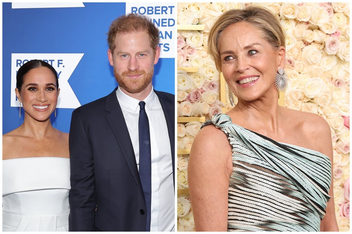 Sharon Stone's praise of neighbours Harry and Meghan's…