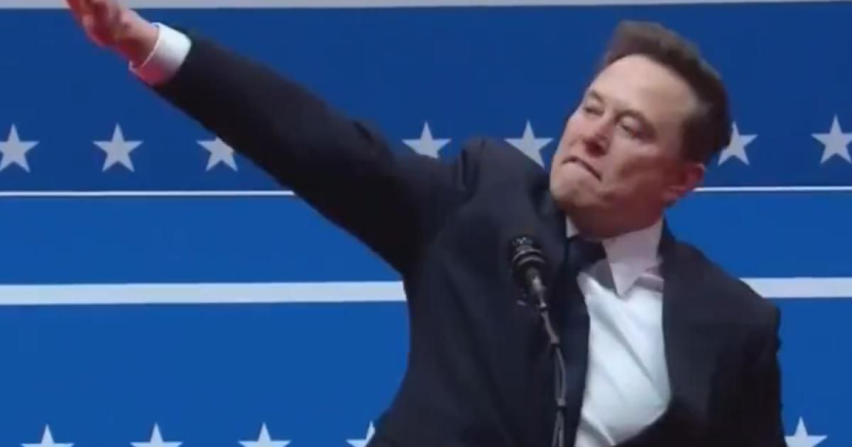 Elon Musk sparks outrage after 'Sieg Heil' salutes at…