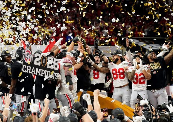 The Ohio State Buckeyes won the inaugural 12-team…
