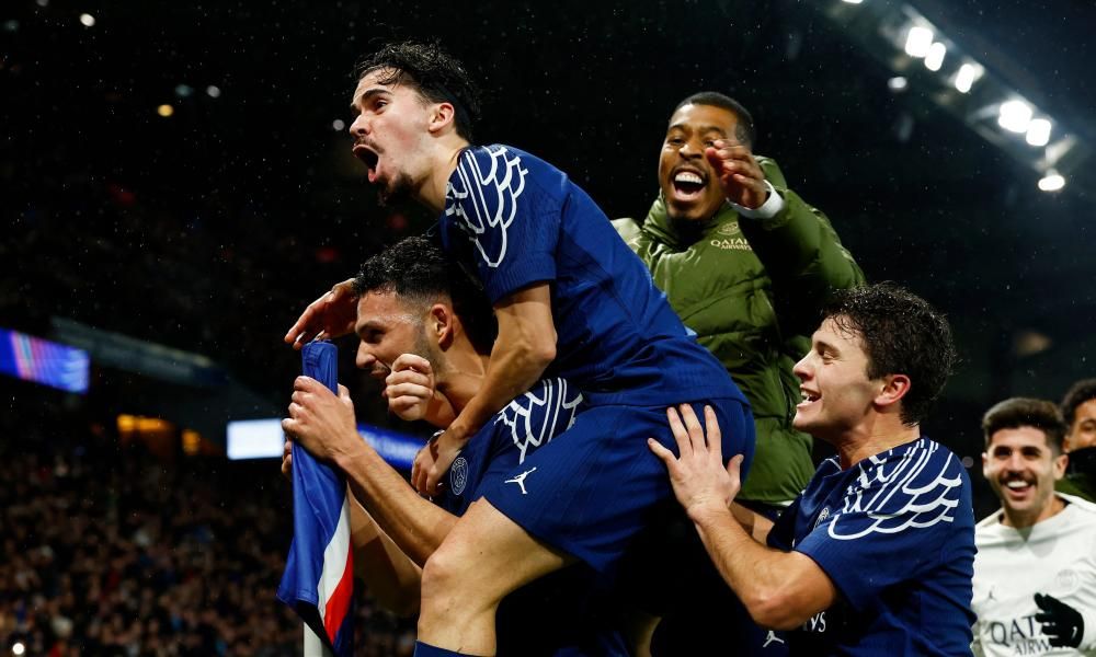 Manchester City collapse in calamitous defeat at Paris…