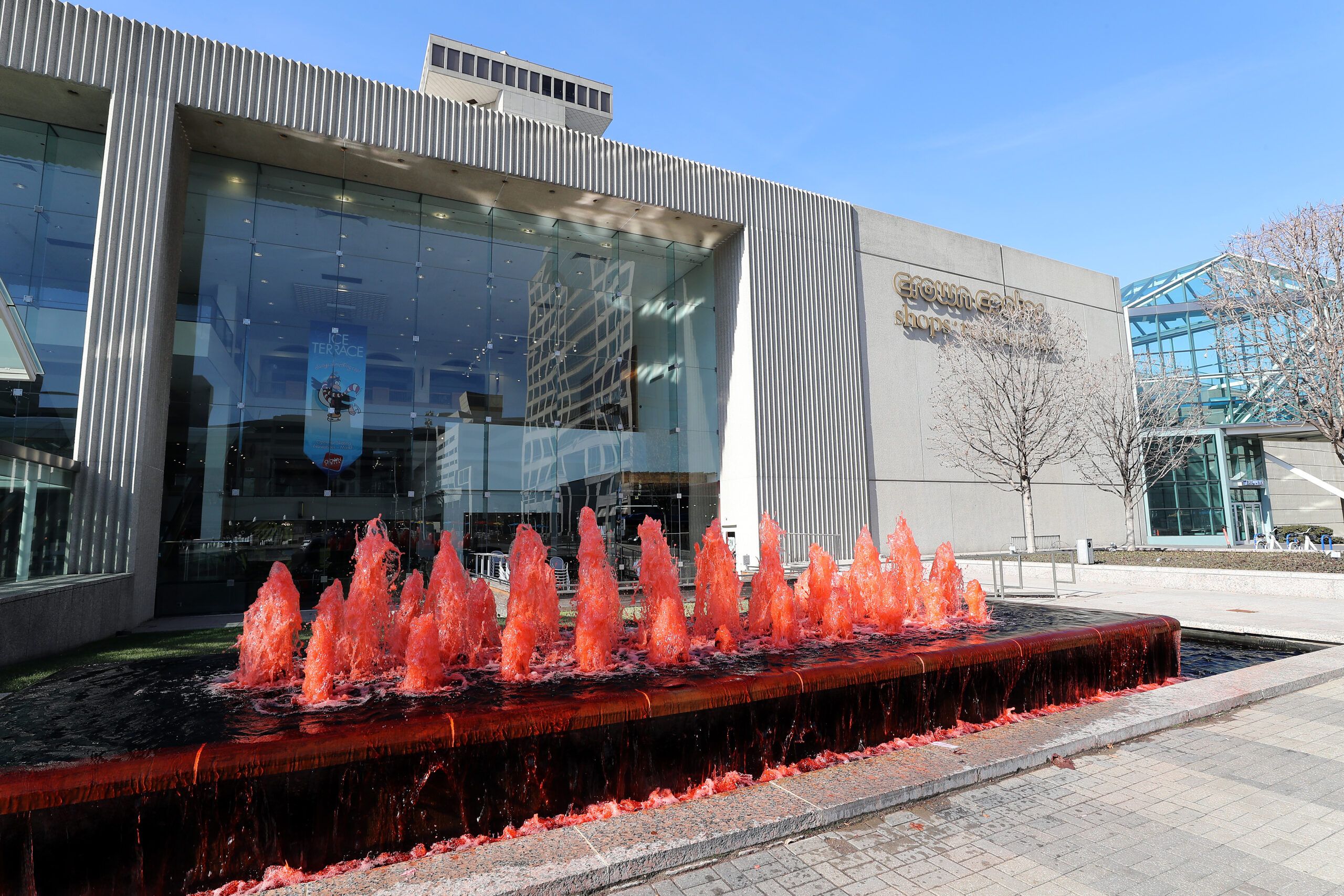 Unsettling: Kansas City dyed fountains red for Chiefs…