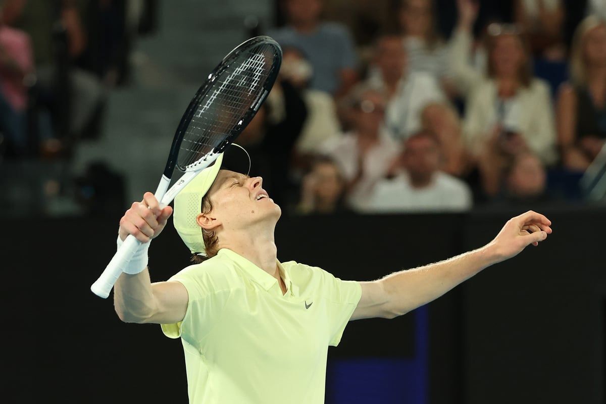 Jannik Sinner wins Australian Open with straight-sets…