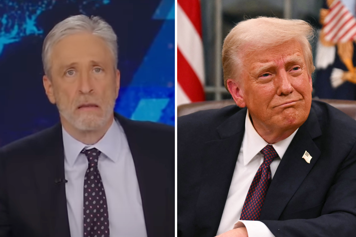 Jon Stewart reflects on Trump’s ‘exhausting’ first…