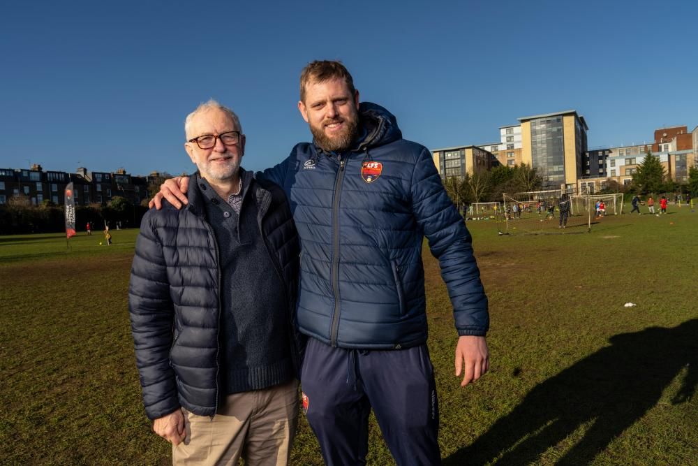 ‘I don’t like corporate boxes’: Jeremy and Ben Corbyn…