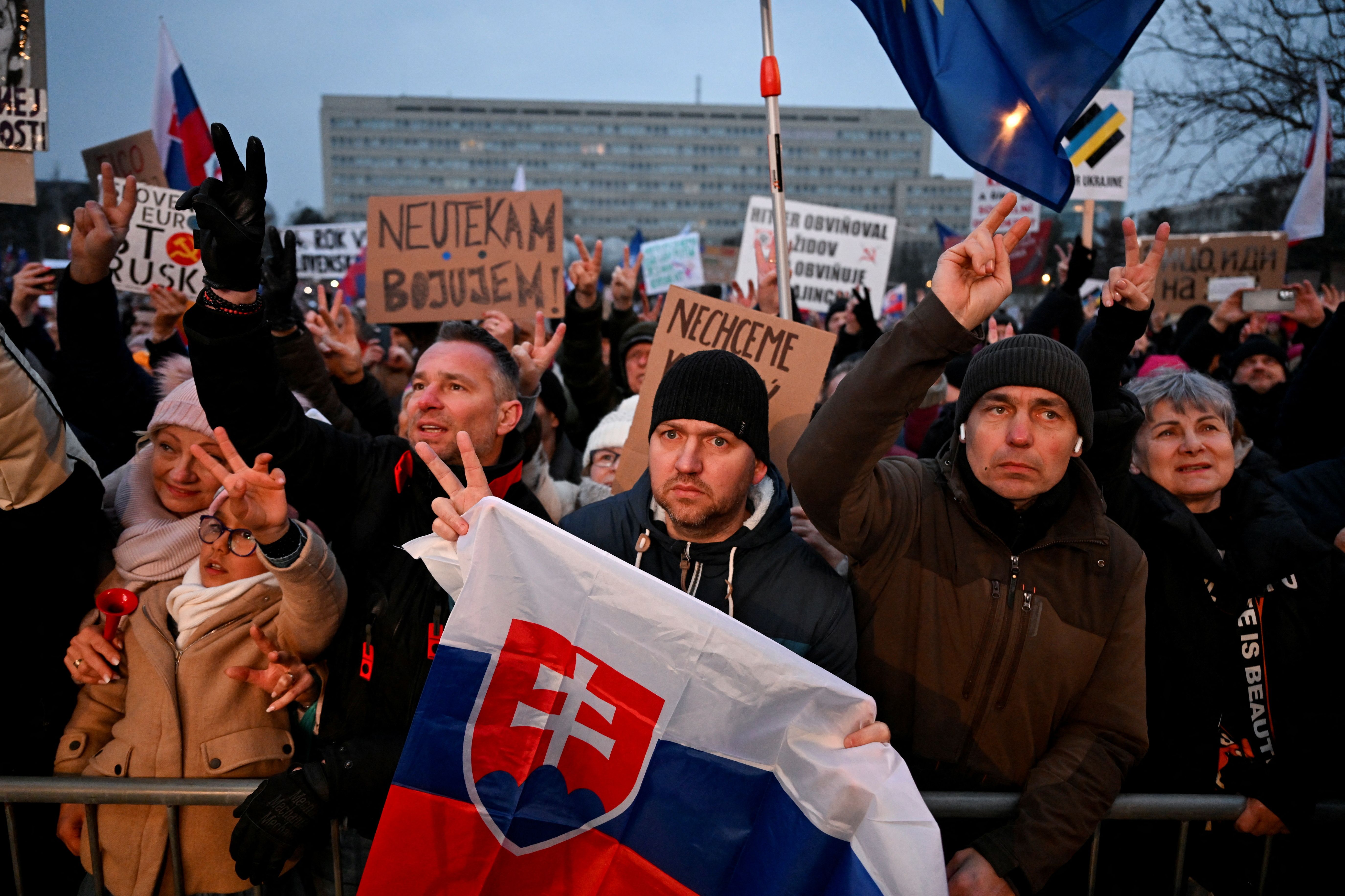 Protests continue in Slovakia against PM Fico’s…