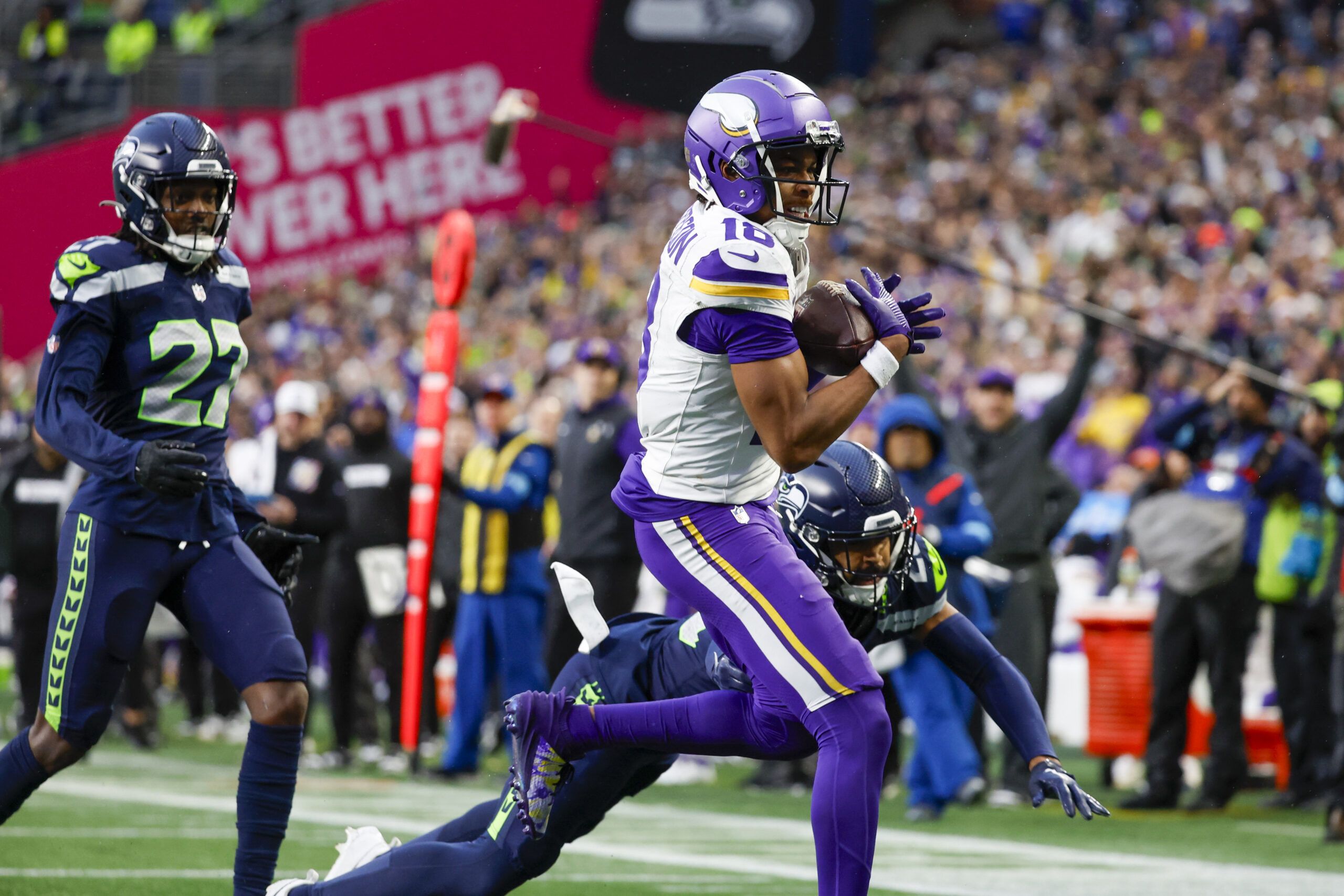 Where did Justin Jefferson finish in Offensive Player…