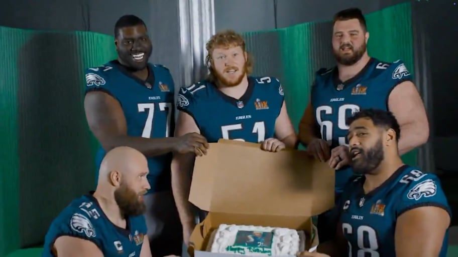 Sports Illustrated - Eagles’ O-Line Sings ‘Happy…