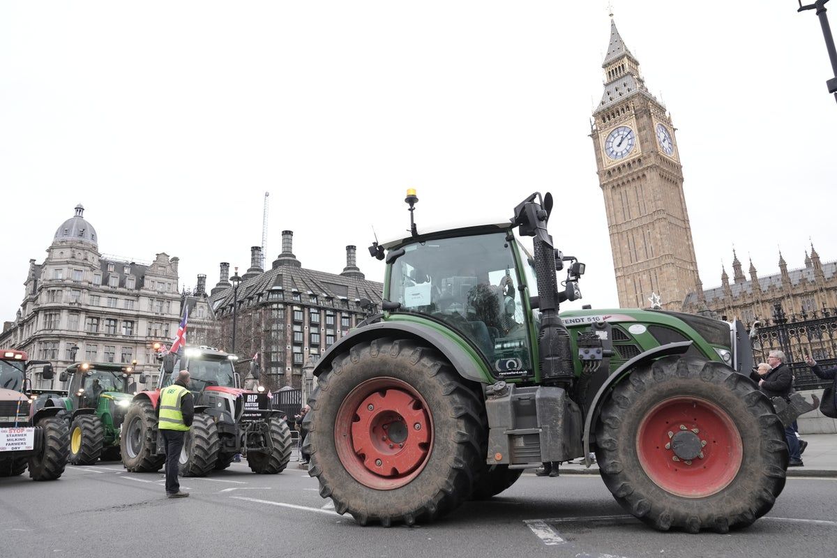 Farmers protest live: Tractors set to flood London in…