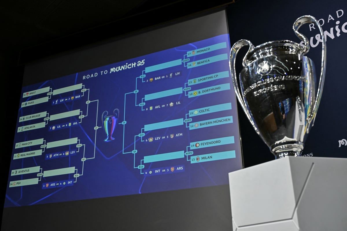 Champions League round of 16 draw simulated: Arsenal…