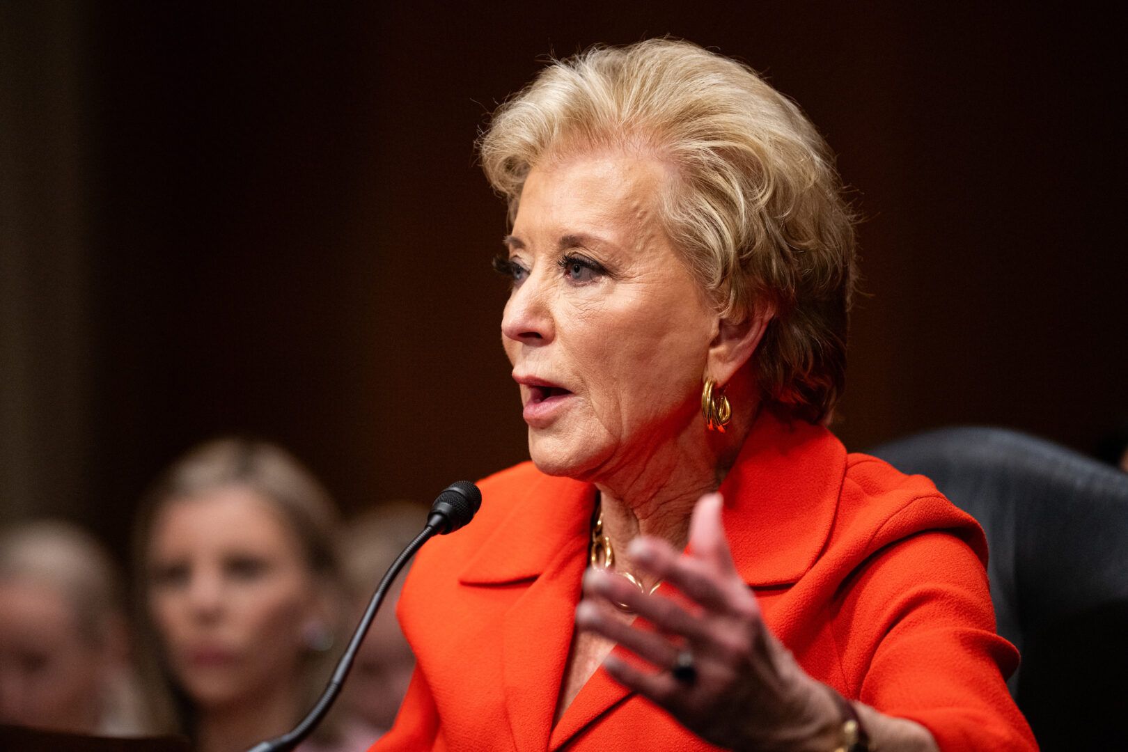 Senate panel advances McMahon nomination for Education…