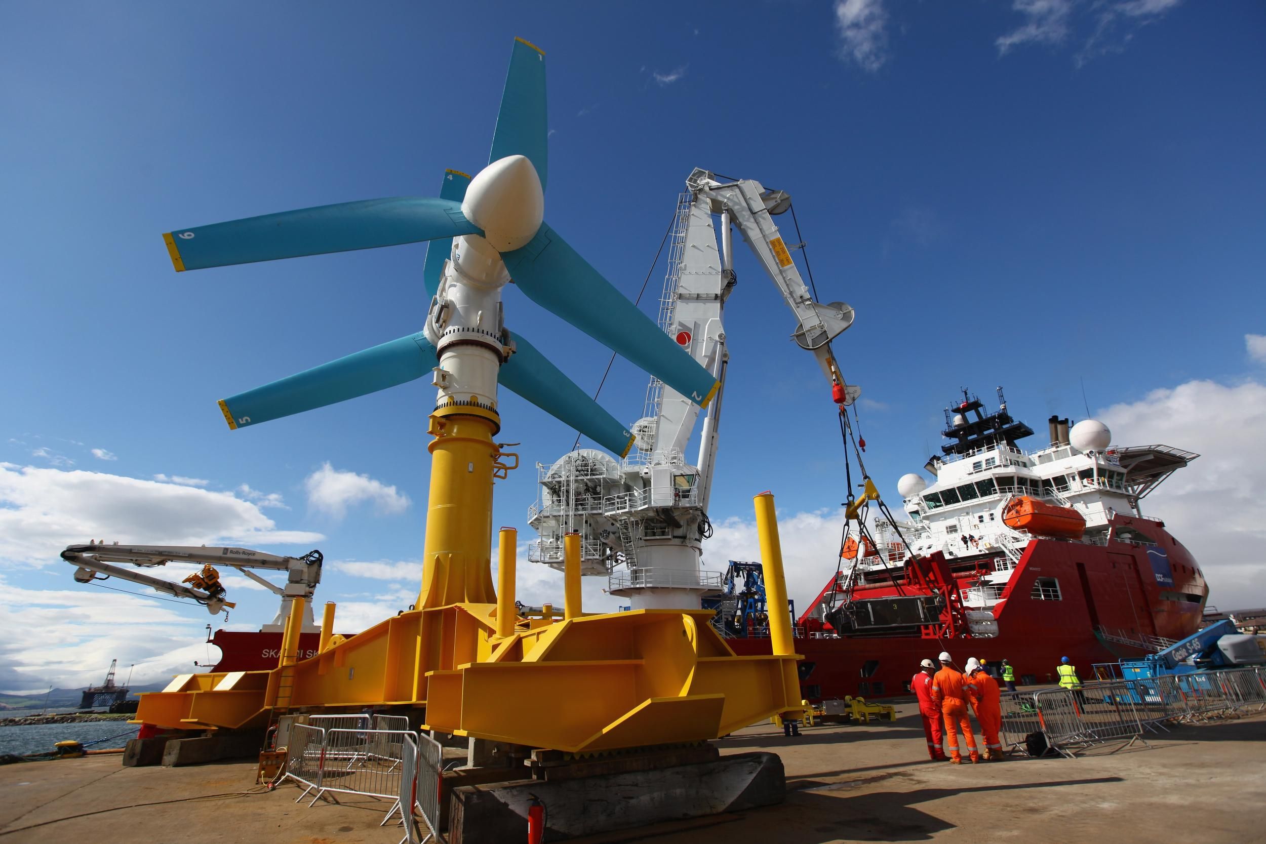 Scottish mainland gets electricity from tidal power…