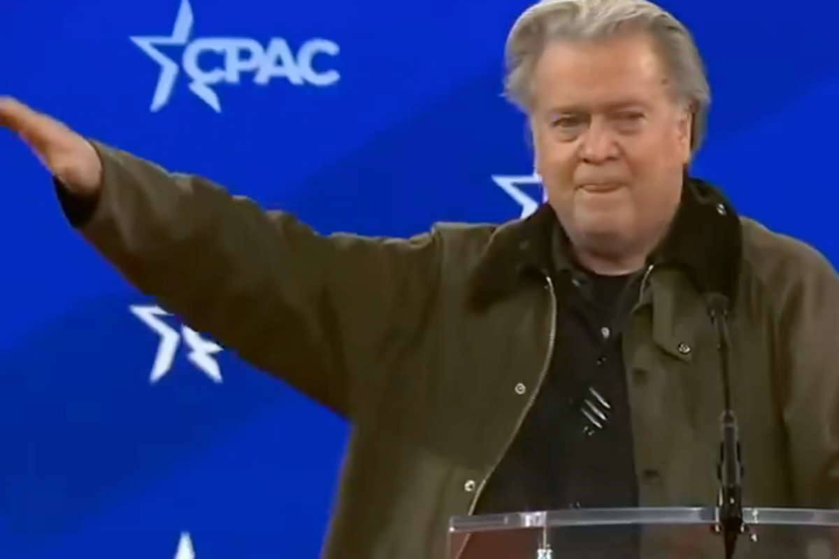 CPAC’s tolerance of Bannon’s salute and drama with…