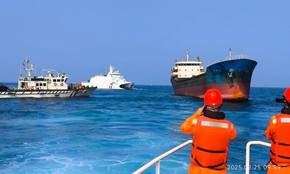 Taiwan detains Chinese-crewed cargo ship after…