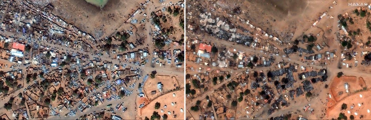 Security conditions in a famine-hit camp in North…