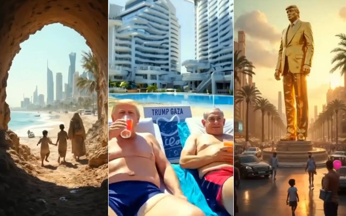 Donald Trump posts weird AI video of his 'Gaza…
