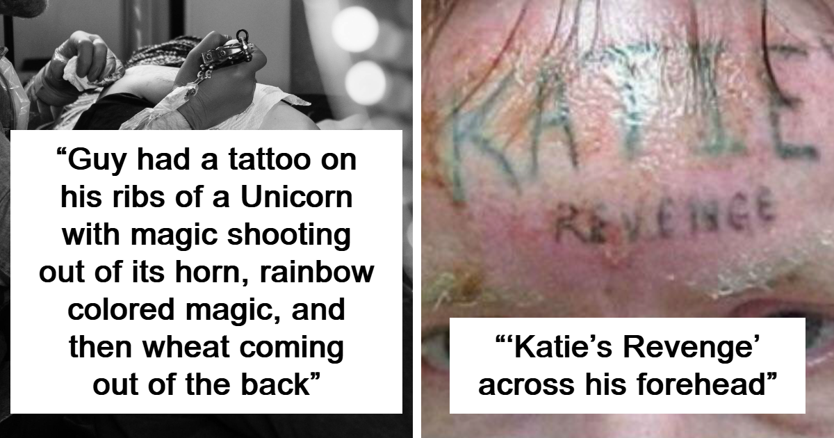55 Ridiculous, Weird, And Ugly Tattoos That Artists…
