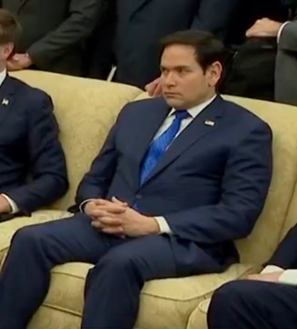 Marco Rubio Mocked For Looking Uncomfortable During…