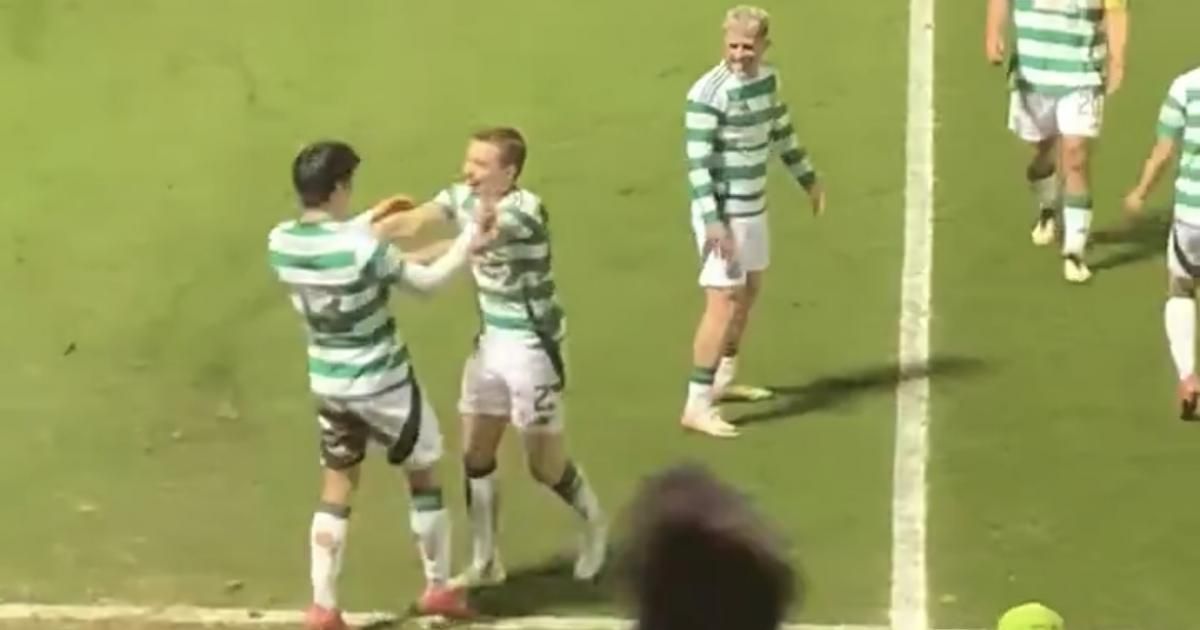 Watch unseen moment Celtic players joke with Yang…