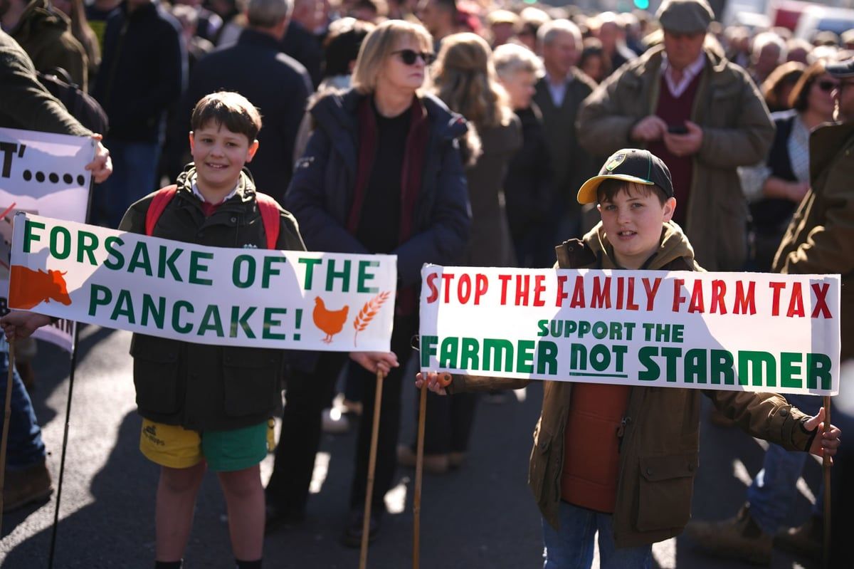 Farmers' protest LIVE: Demonstrators hold Pancake Day…