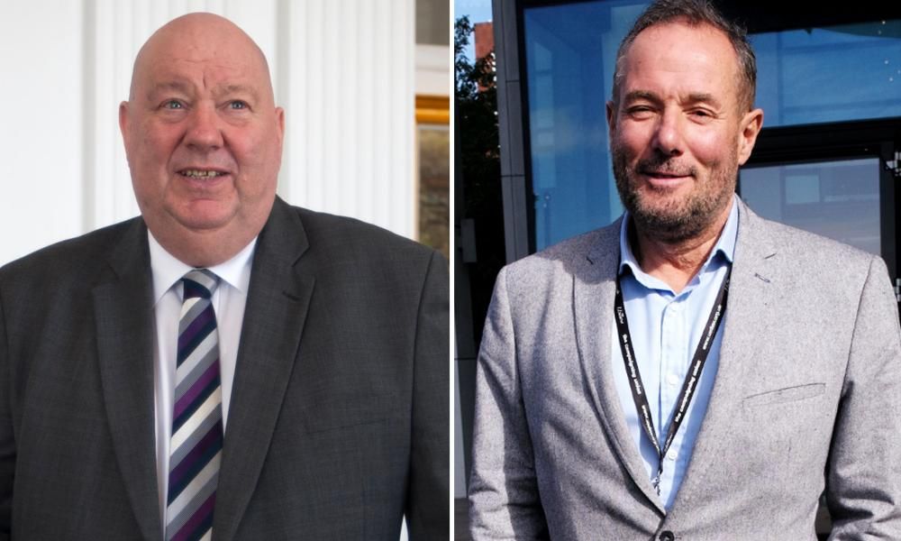 Ex-Liverpool mayor Joe Anderson and Derek Hatton…