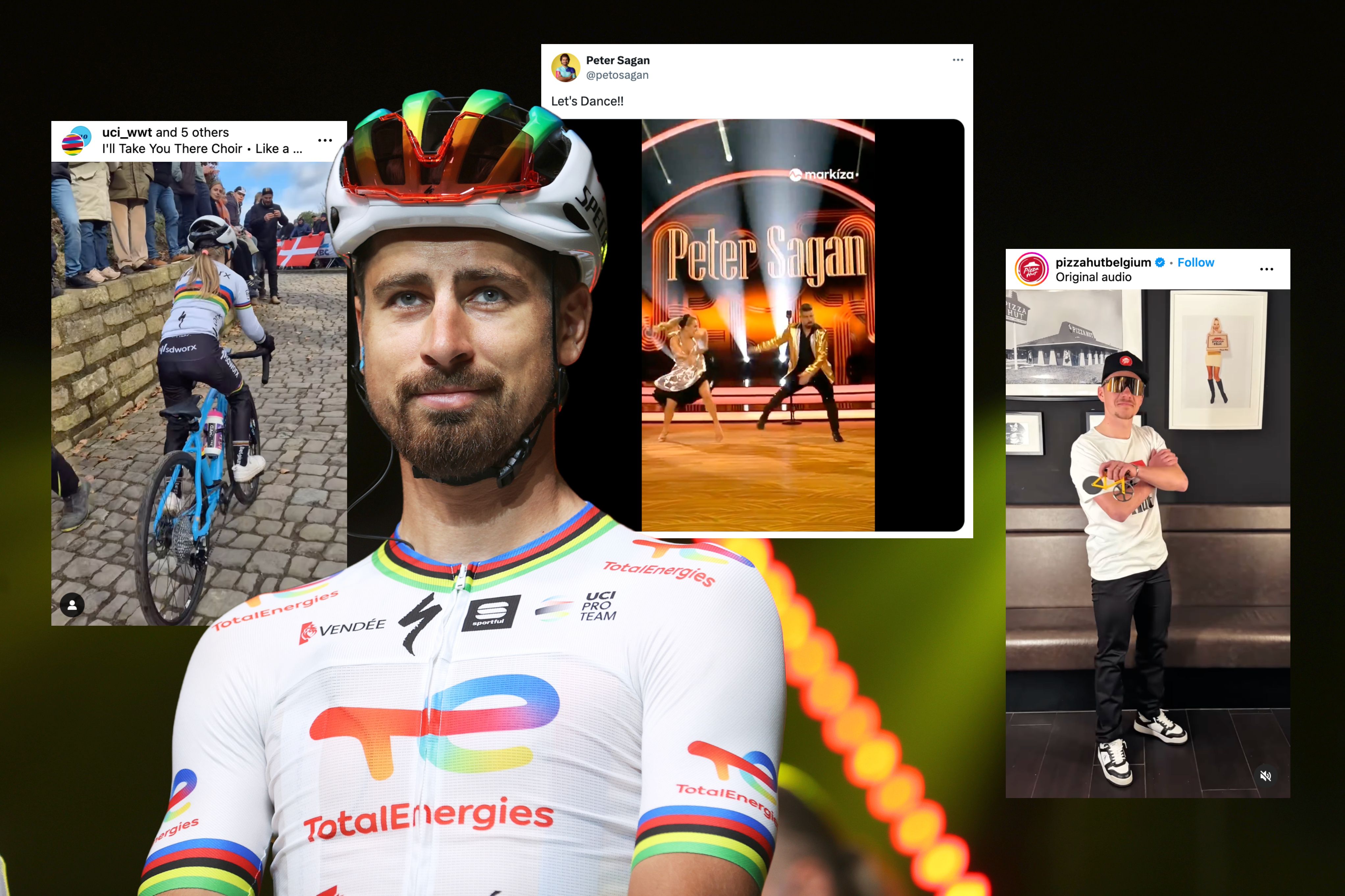 Peter Sagan makes dance show debut, Remco Evenepoel…