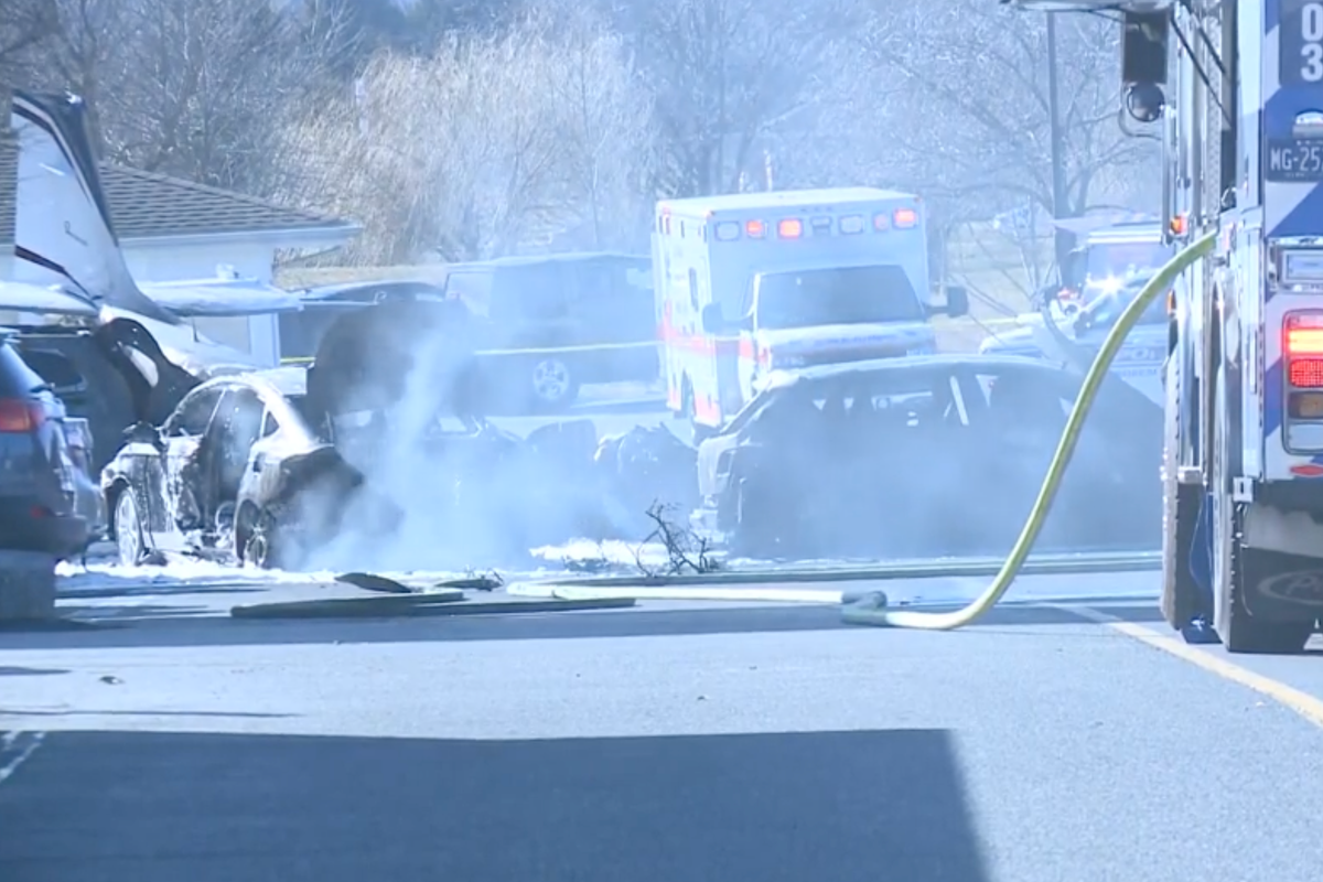 Listen: Lancaster plane crash final moments captured…