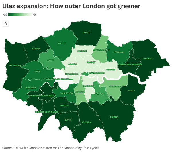 Revealed: how Sadiq Khan's Ulez expansion cut road…