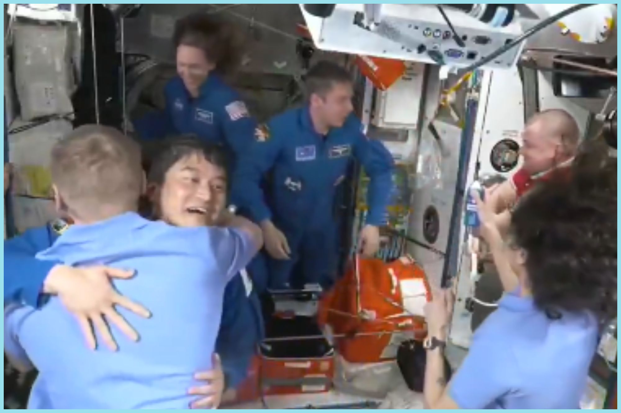 WATCH: Stranded Astronauts Rejoice as SpaceX Crew…