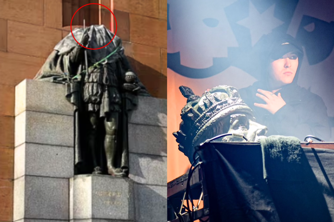 A Missing Statue Head Of King George V Was Spotted At…