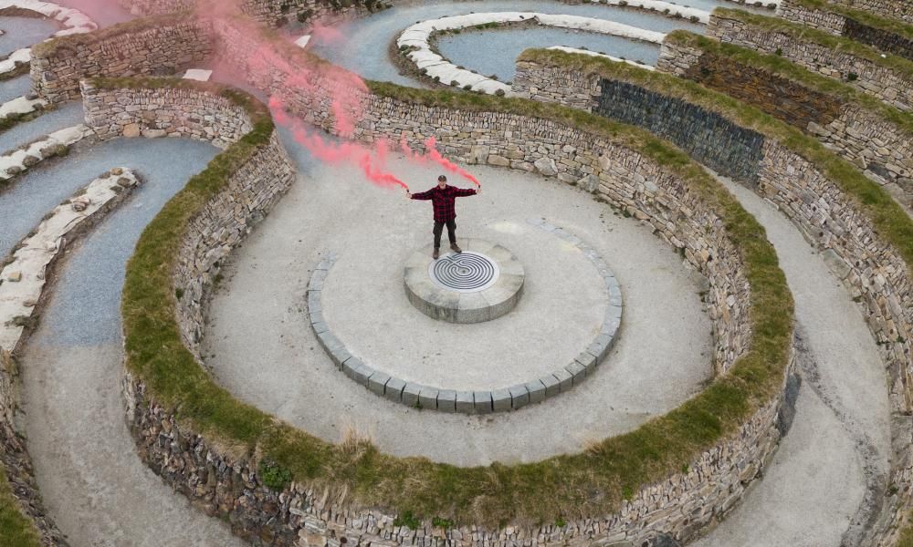 ‘Every stone tells a story’: Cornish hedge labyrinth…