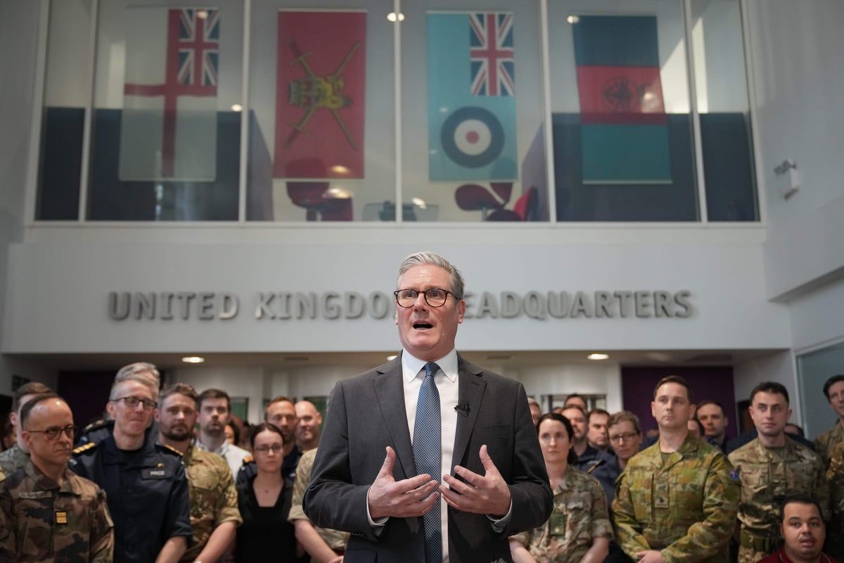 Starmer not moving away from having UK ground forces…