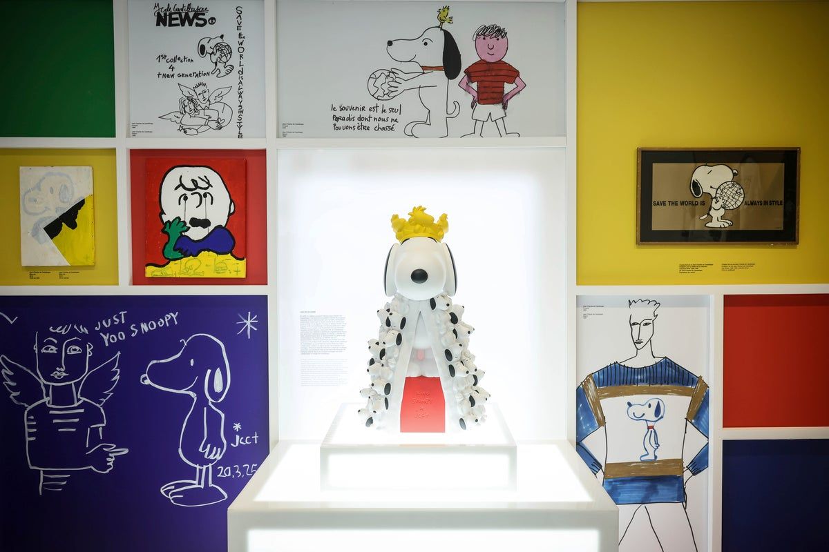 A new exhibition in Paris celebrates Snoopy's style…