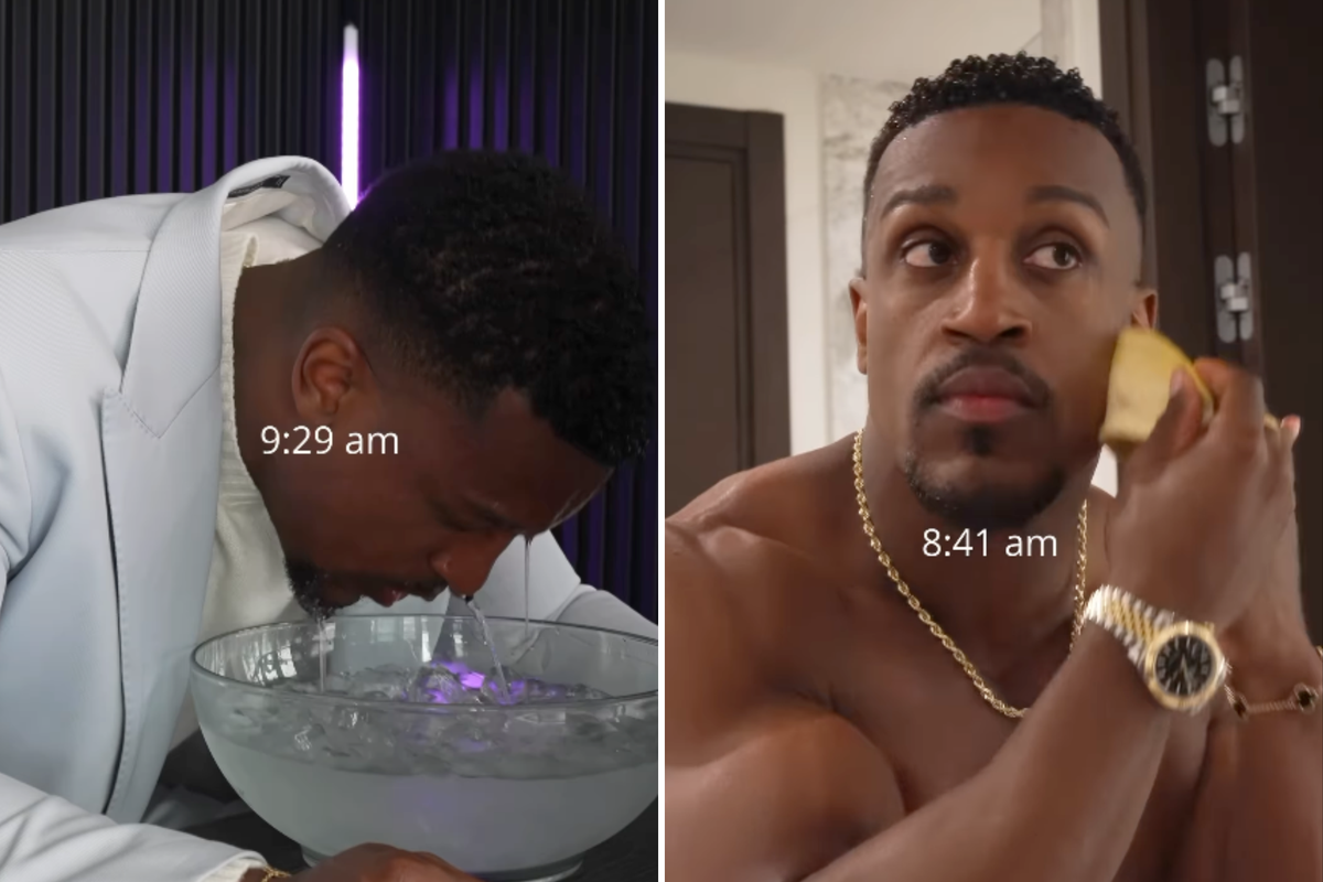 Influencer responds to parodies of his viral morning…
