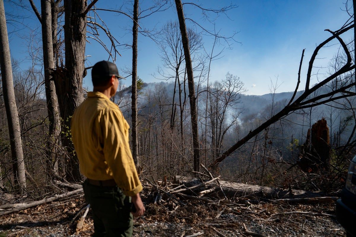More evacuations as wildfires burn in the Carolinas.…