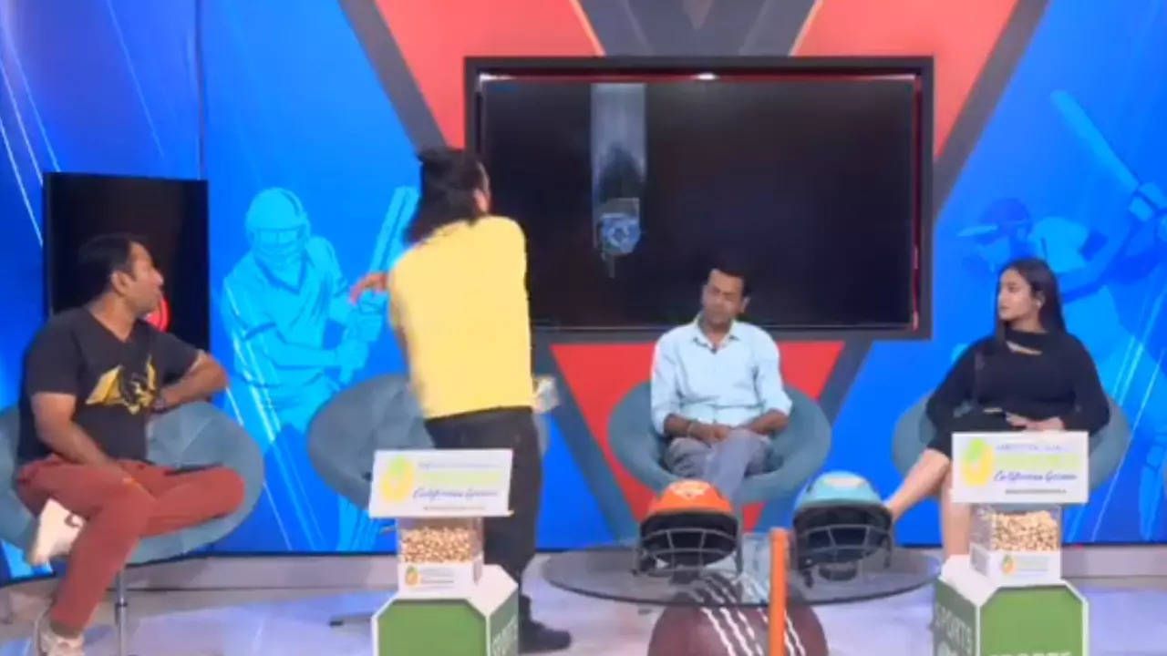 WATCH: Sports presenter smashes TV in rage over…