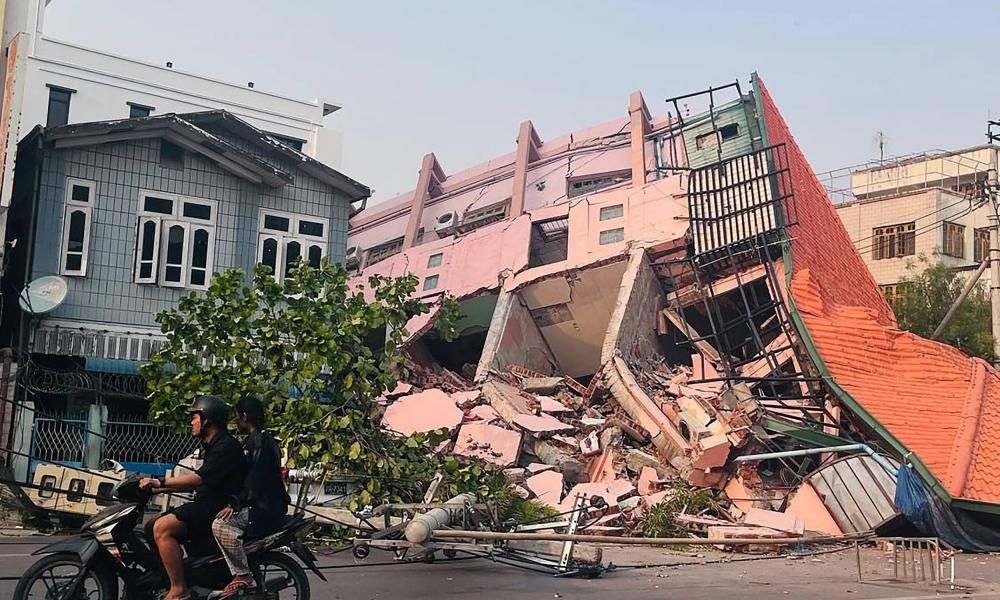 ‘A hospital collapsed right in front of me’: Myanmar…