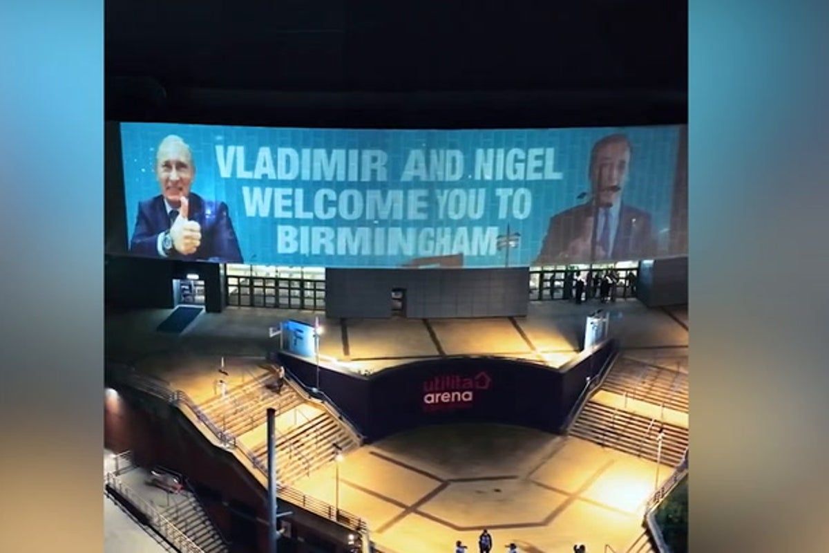 Led by Donkeys take over giant screen at Reform rally…