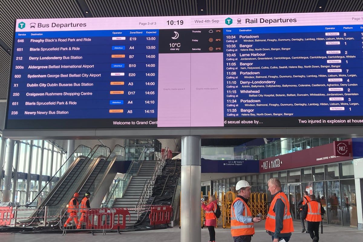 Questions about language signage at station…